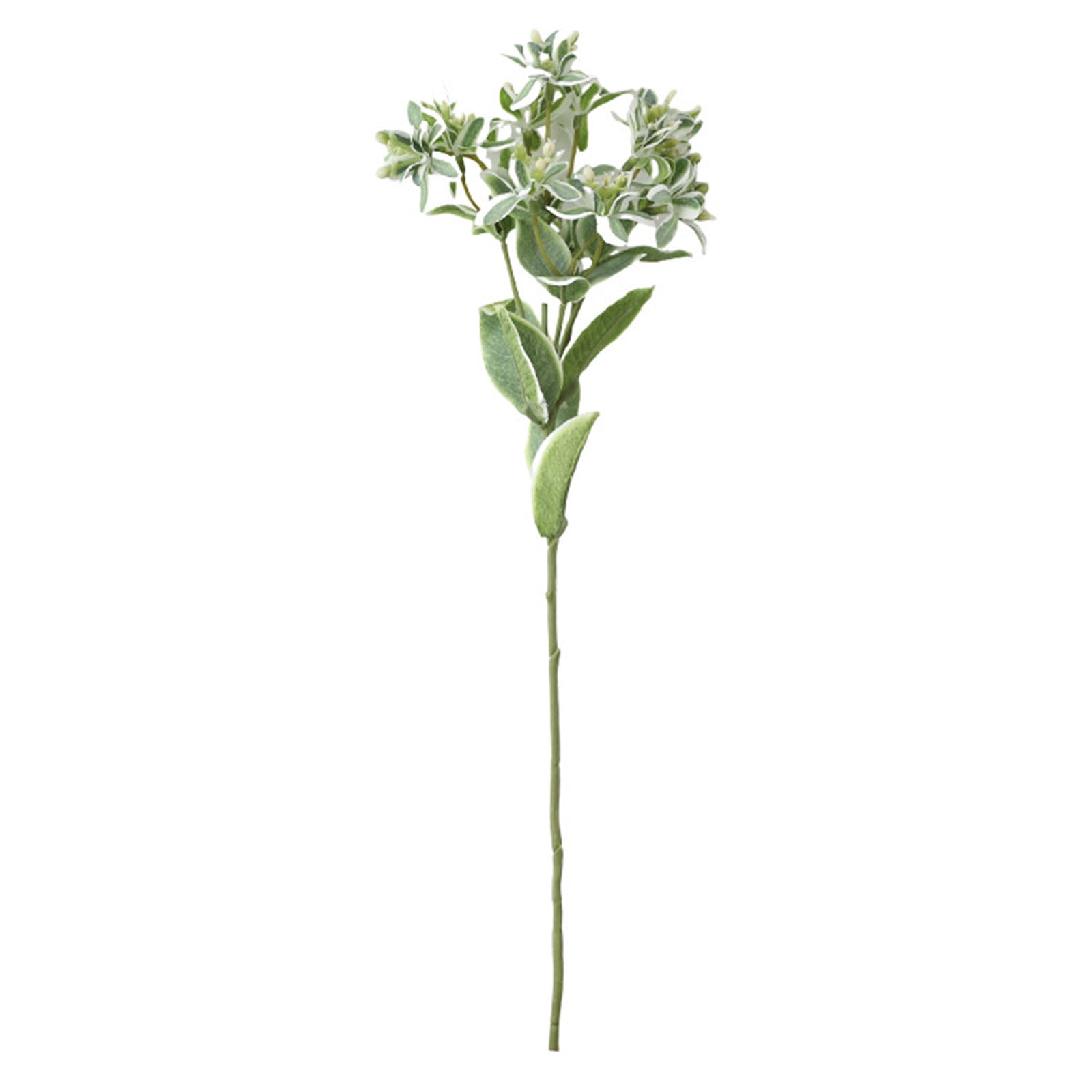 CofeeMO 18.5” Lambs Ear Stems Fake Plant - Artificial Greenery Stems ...