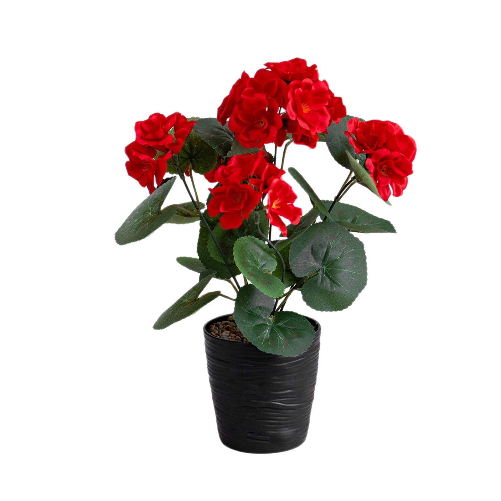 CofeeMO Artificial Plants & Flowers with Vase Begonia Artificial ...
