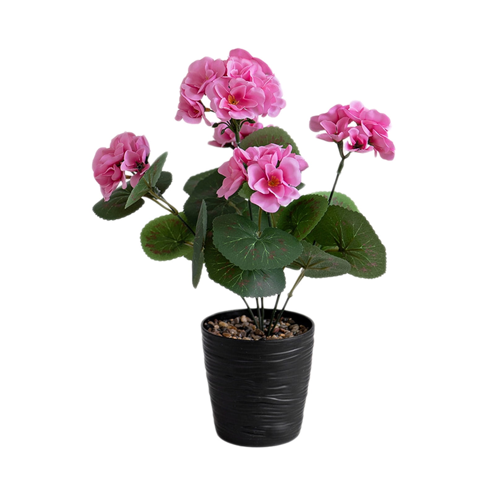 CofeeMO Artificial Plants & Flowers with Vase Begonia Artificial ...
