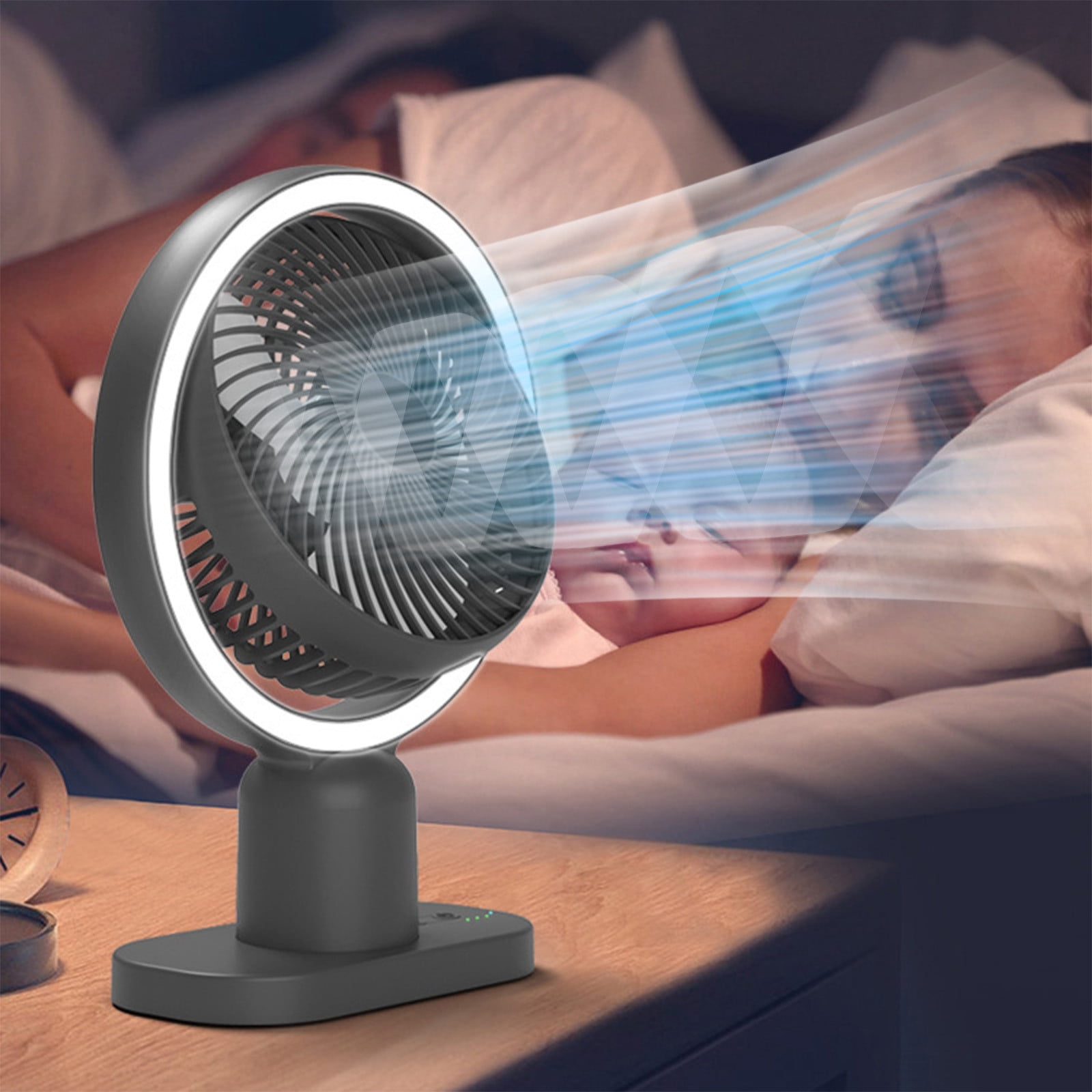 CofeeMO Desktop Mini Desktop Fan Wind Power Fan Home Office Small Fan ...