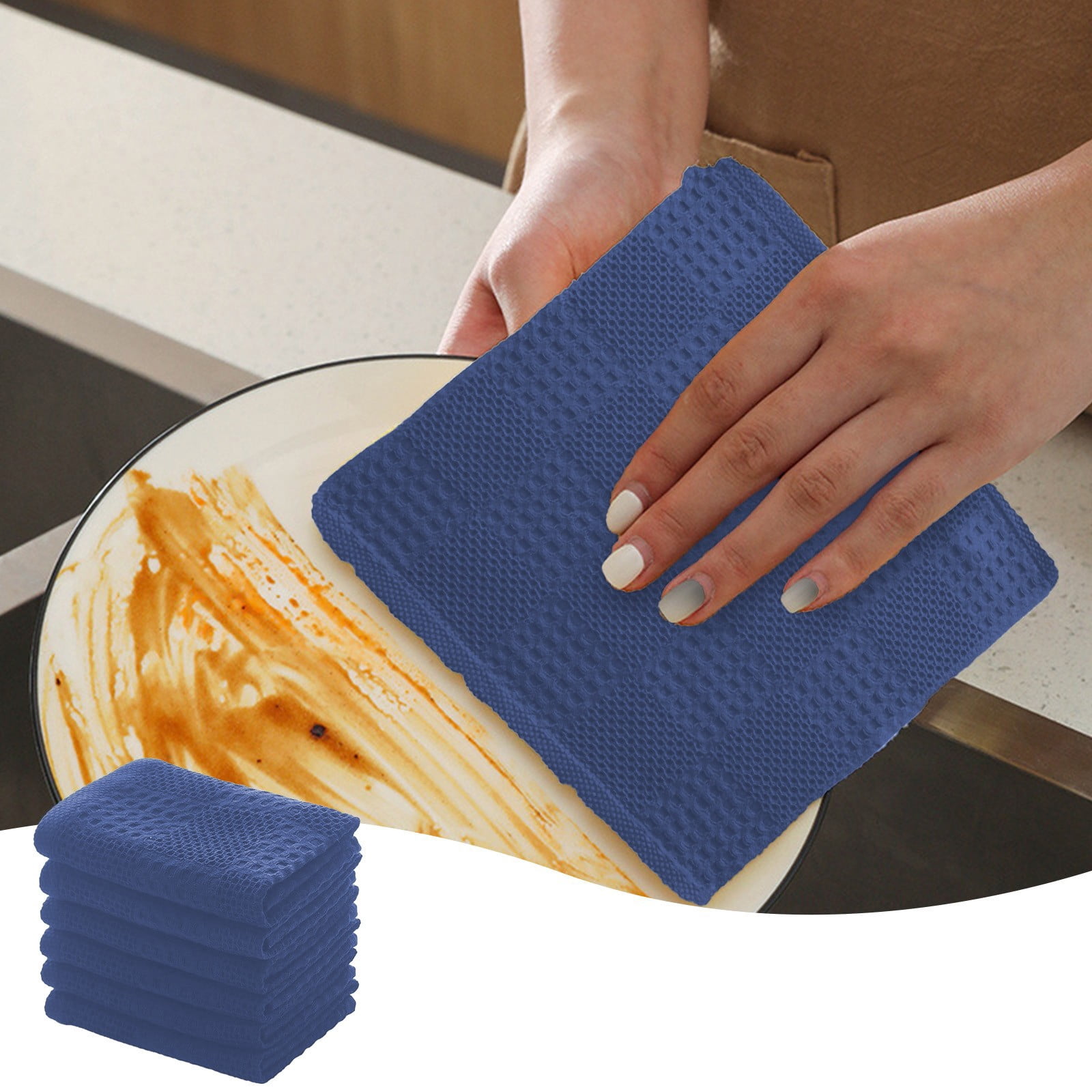 CofeeMO Dishcloth Dishcloth Household Kitchen Dishcloth Glass Cleaning ...
