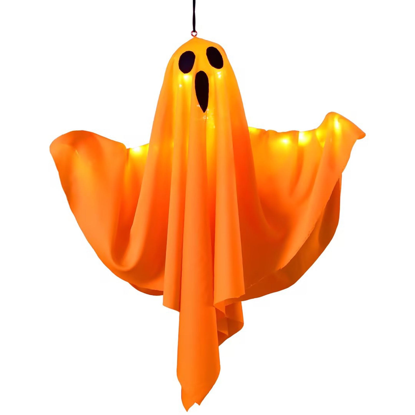 CofeeMO Hanging Ghosts Light Up Kit Decor Warm LED Ghost Light Indoor ...