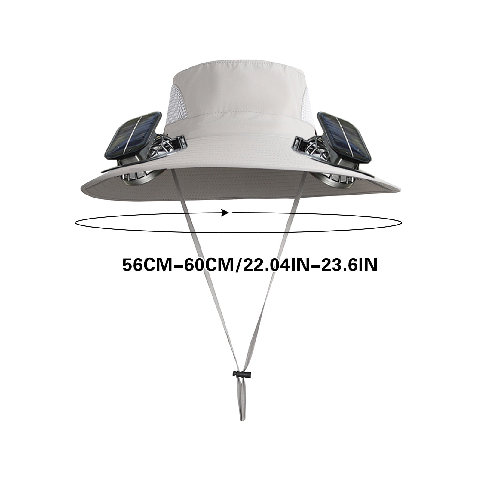 CofeeMO Solar Fan Hat, Wide Brim Solar Fan Hat, Outdoor Wide Brim Sun ...