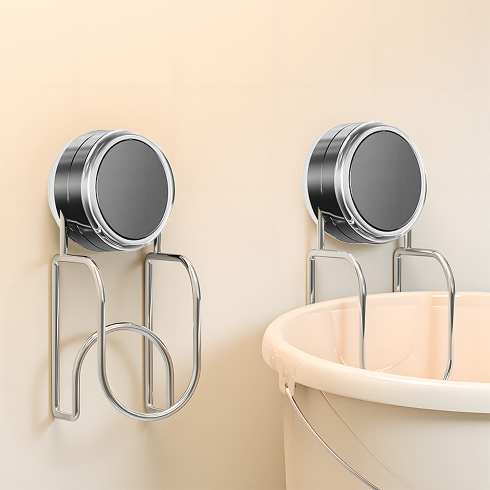 CofeeMO Suction Cup Buckets Hooks Bathroom Buckets Organizer Toilet and ...
