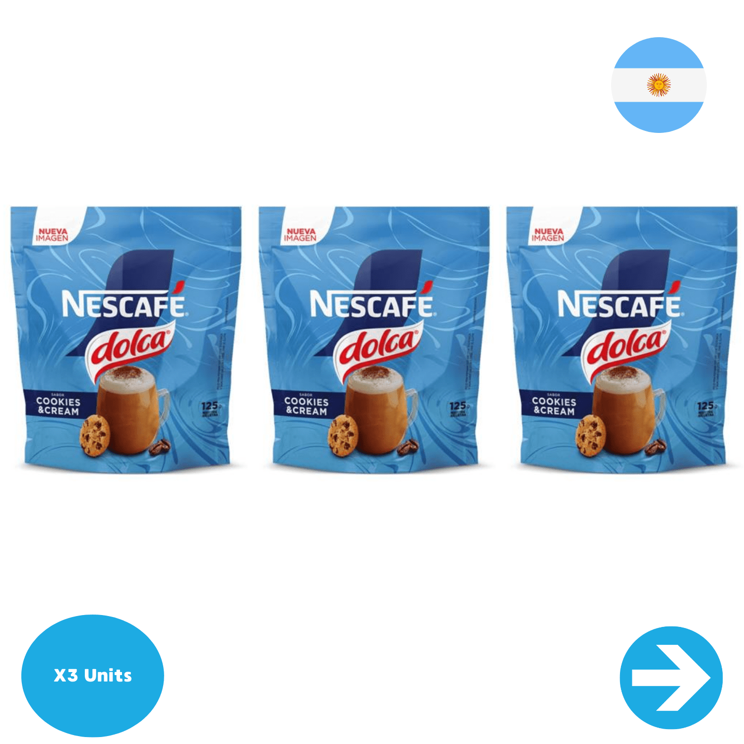 Coffe Nescafé® Dolca Cookies & Cream 125gr X3 Units - Walmart.com