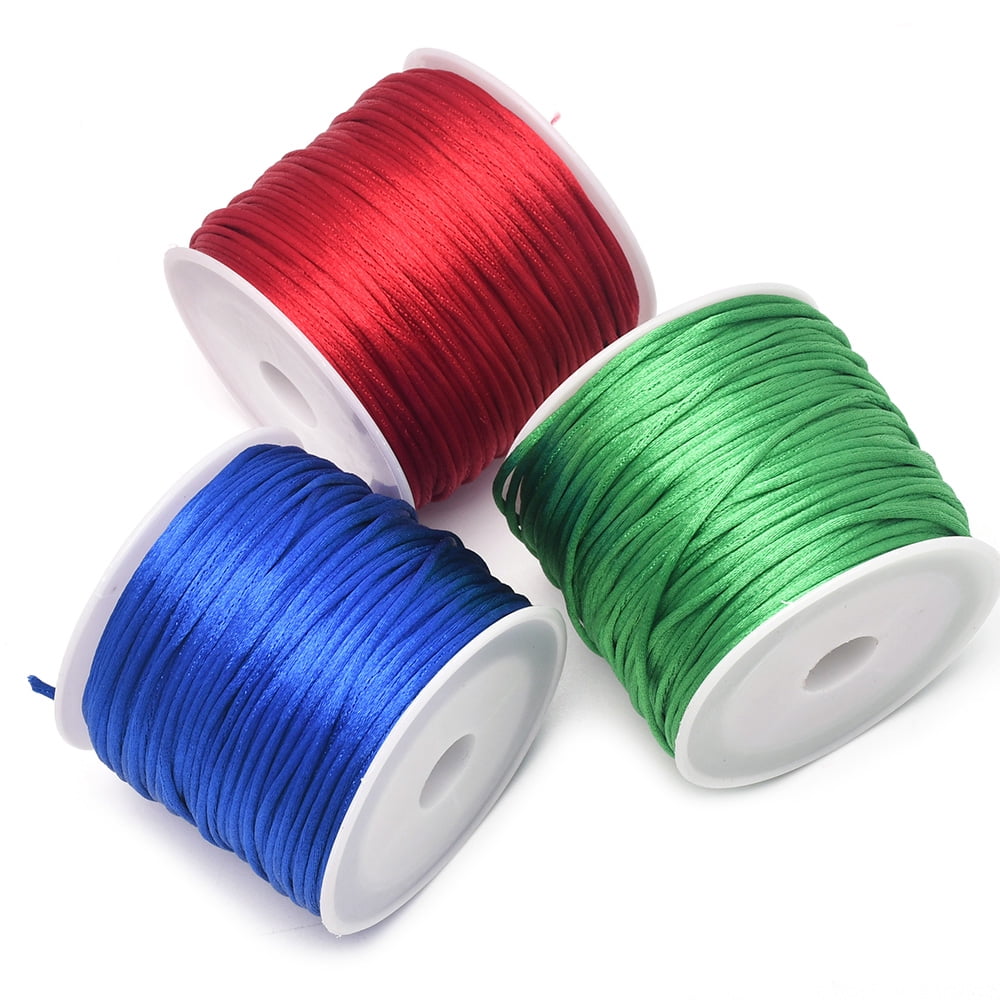 Coffee 1.5mm Crafts Satin Rattail Cord String from Nylon for Chinese ...