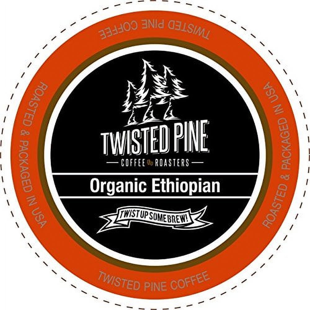 Coffee 100% Organic Ethiopian , Medium Roast, Single-Serve Cups for K-Cup Brewers, 12 Count ...