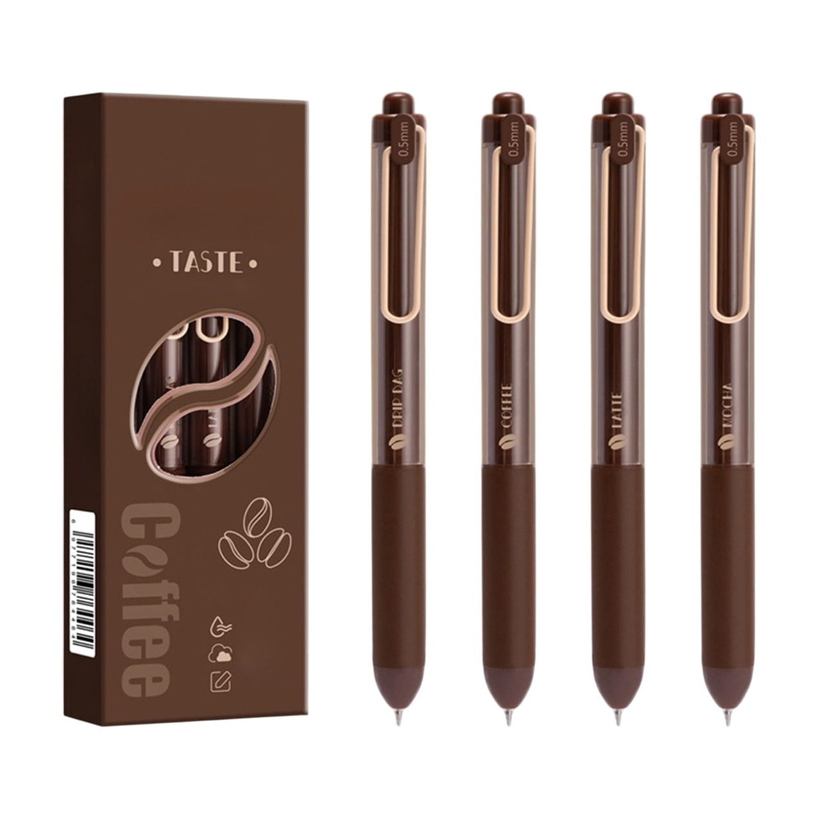 Coffee 4 Pack Scented Gel Pens With St Precision Nib 05Mm Ergonomic ...