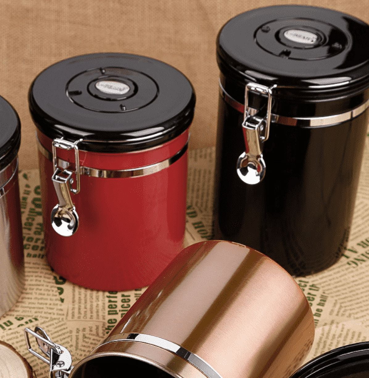 Coffee Accessories,YiXing Stainless Steel Coffee Storage Airtight ...