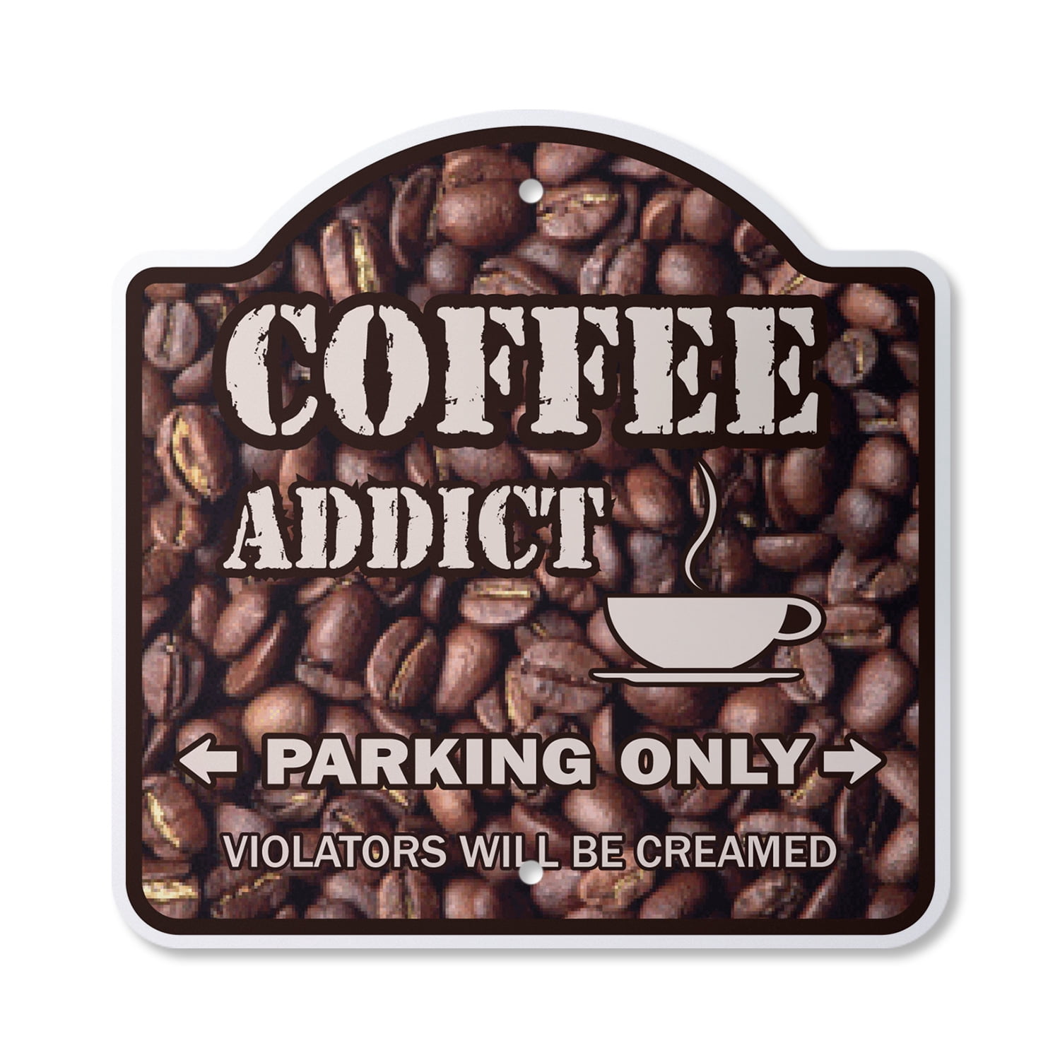 Coffee Addict 12" X 12" Sign | Indoor/Outdoor Plastic | SignMission ...