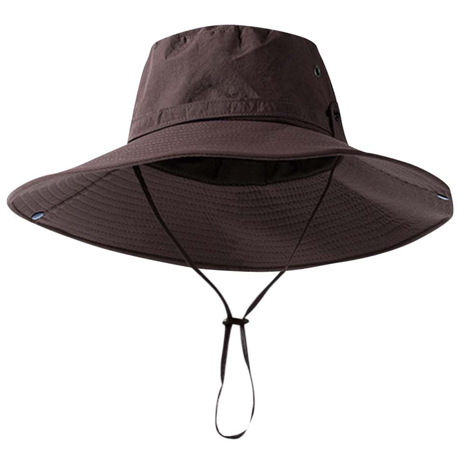 Coffee Adjustable Sun Protection Hiking Hat For Men And Women ...
