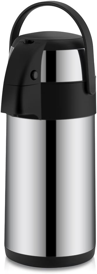 Coffee Airpot,3 Liter Stainless Steel Vacuum Insulated Airpot Coffee ...