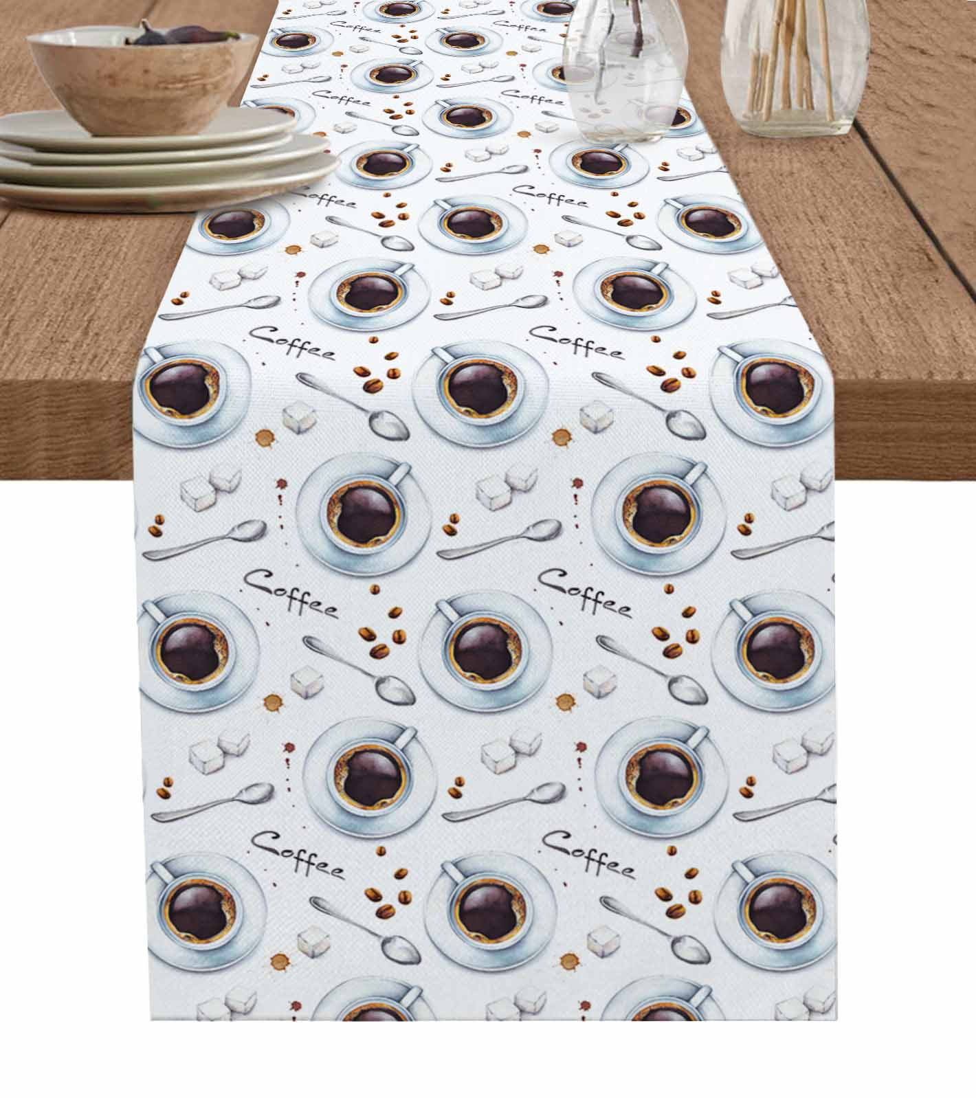 Coffee American Sugar Spoon Table Runner ration Home r Dinner Table ...