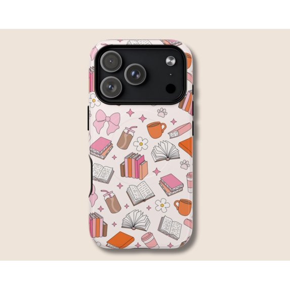 Coffee And Books Tough Impact Case Cozy Reading Corner for iPhone 17 to ...