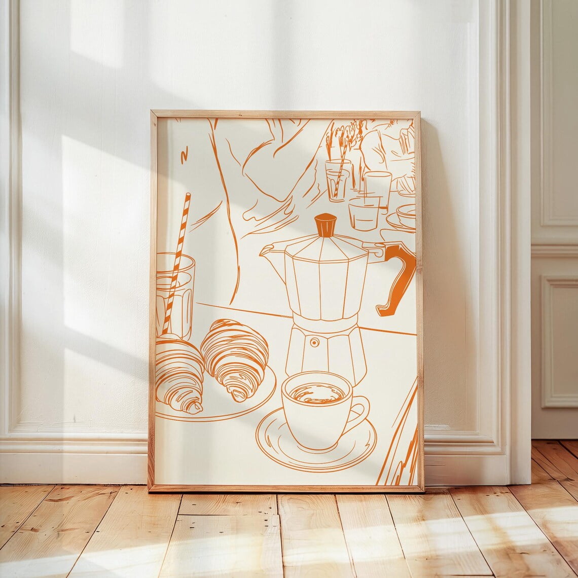 Coffee And Croissant French Breakfast Parisian Kitchen Poster Unframed ...