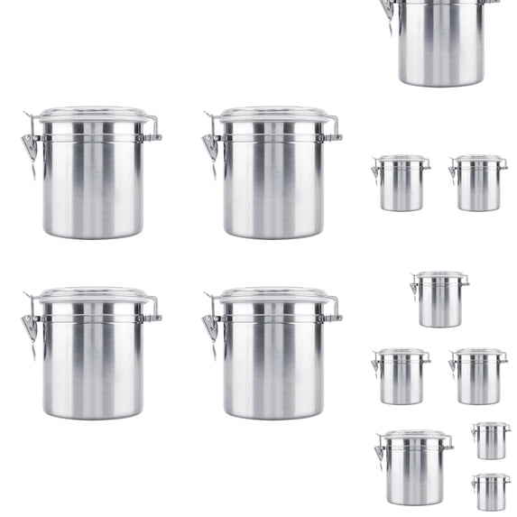 Coffee And Food Storage Canister Airtight Lid Food Freshness With Two ...