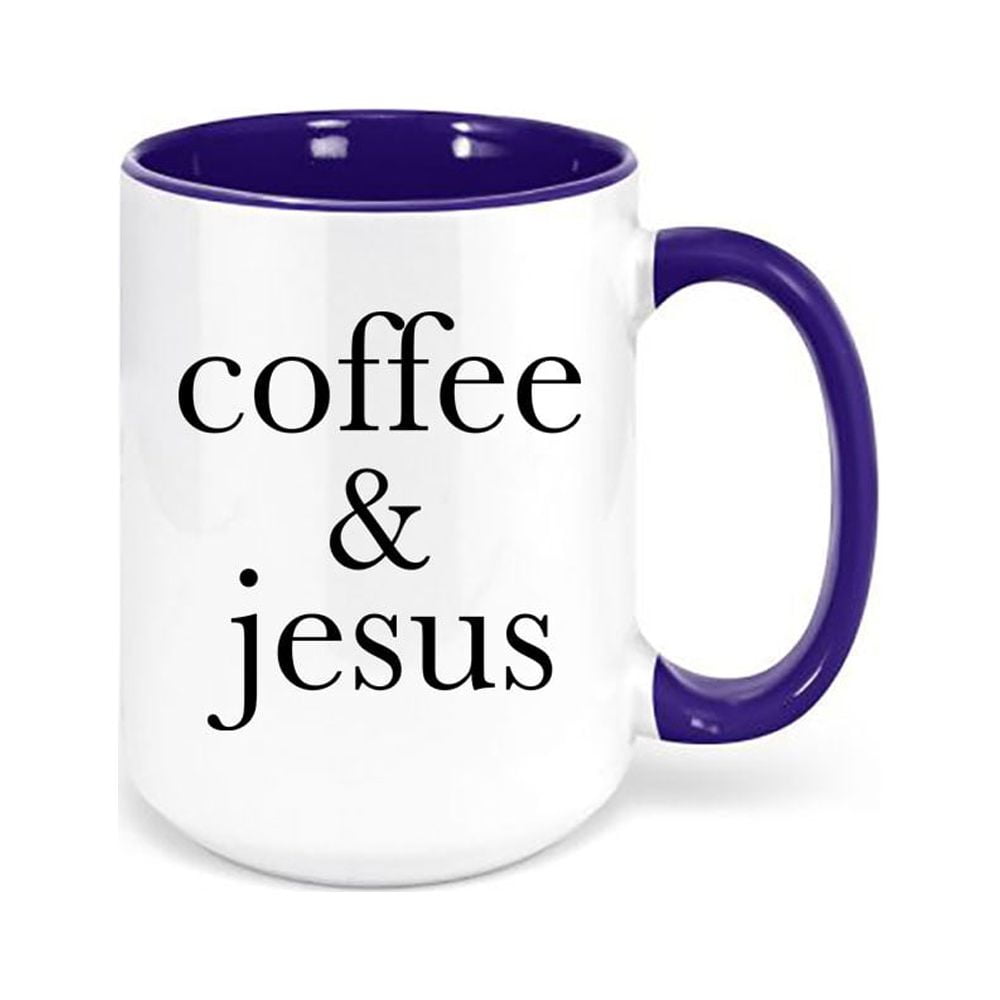 Coffee And Jesus, Christian Mugs, Religious Mug, Coffee And Jesus Mug ...