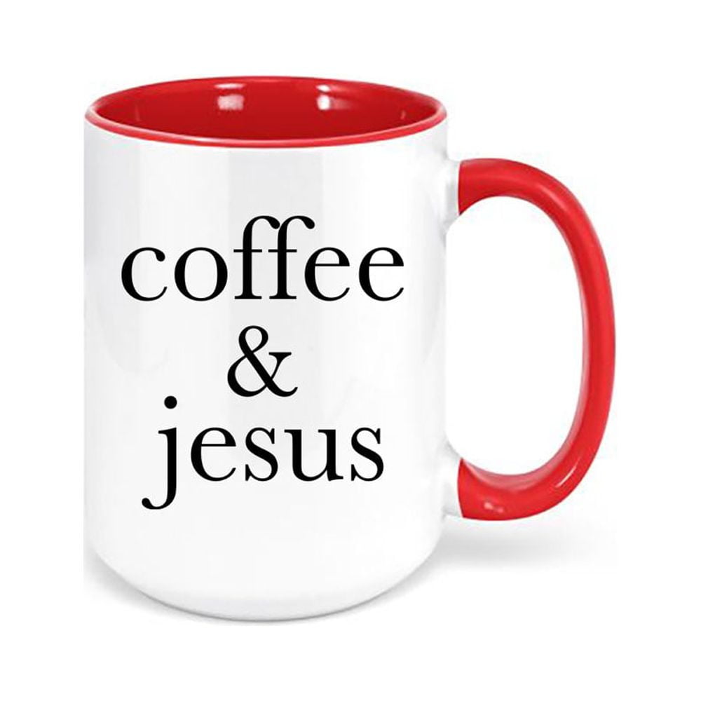 Coffee And Jesus, Christian Mugs, Religious Mug, Coffee And Jesus Mug ...