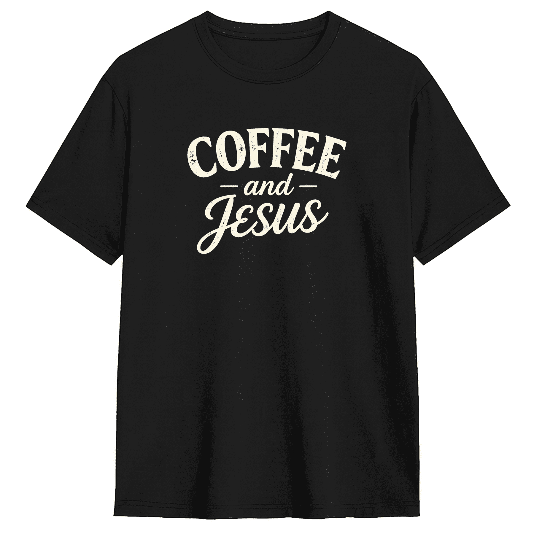Coffee And Jesus Vintage Graphic Tee for Men and Women, Fun Coffee Fan ...