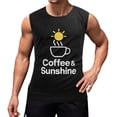 Coffee And Sunshine Men's Sleeveless Muscle Shirt Cotton Tank Top for ...