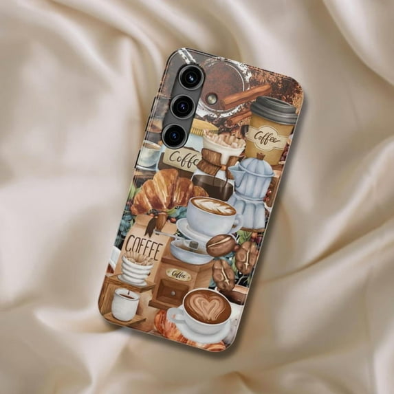 Coffee Art Case Compatible with iPhone 11 through 16 Pro Max ...