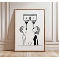 Coffee Art Espresso Machine Cartoon Black White Kitchen Decor ...