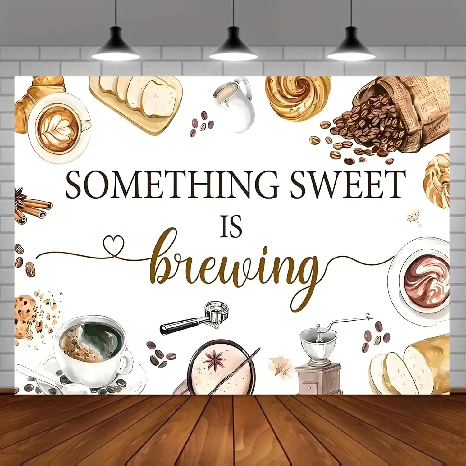 Coffee Baby Shower Backdrop Something Sweet is Brewing Photography ...