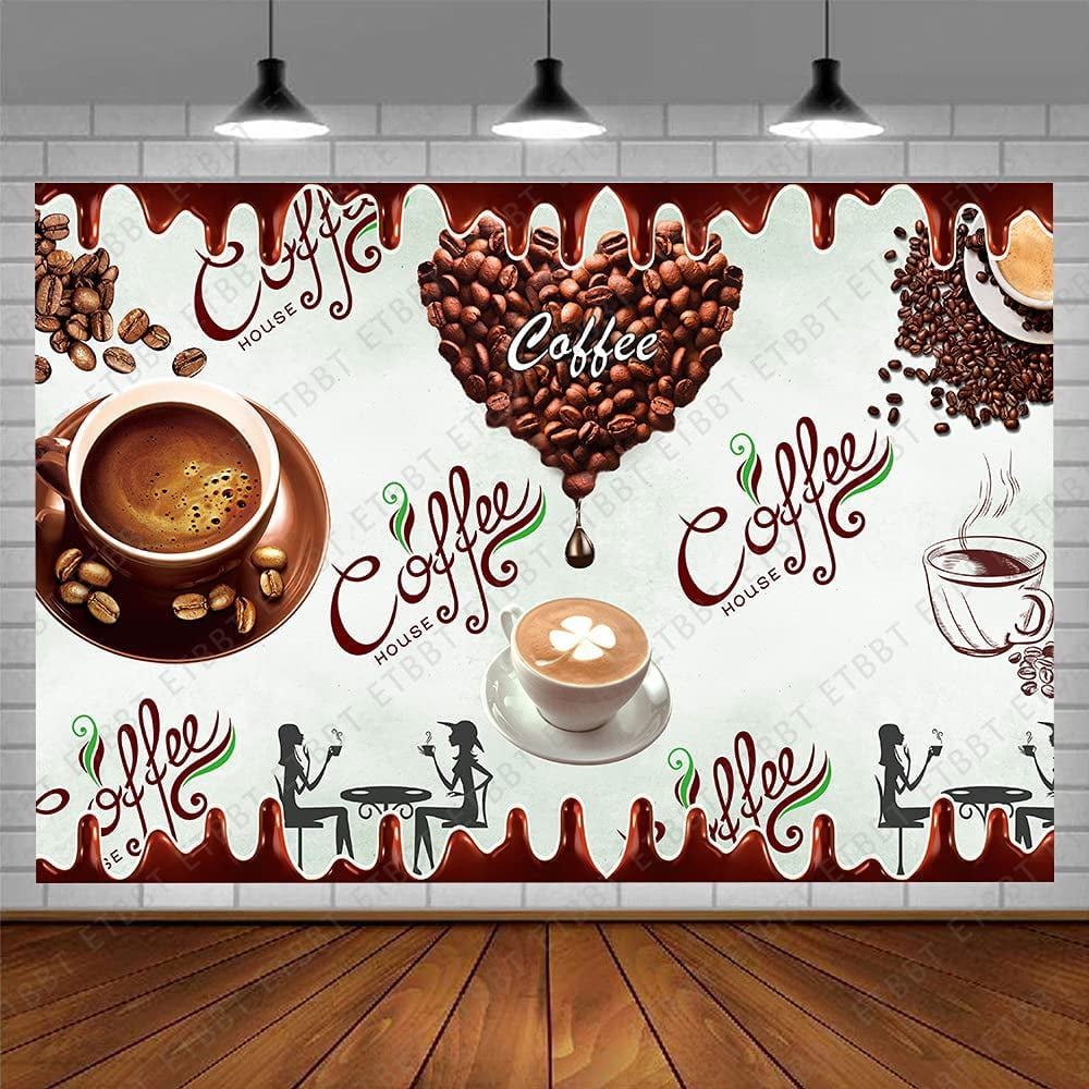 Coffee Backdrop Coffee Beans Chocolate Drops Snacks Sweets Photography ...