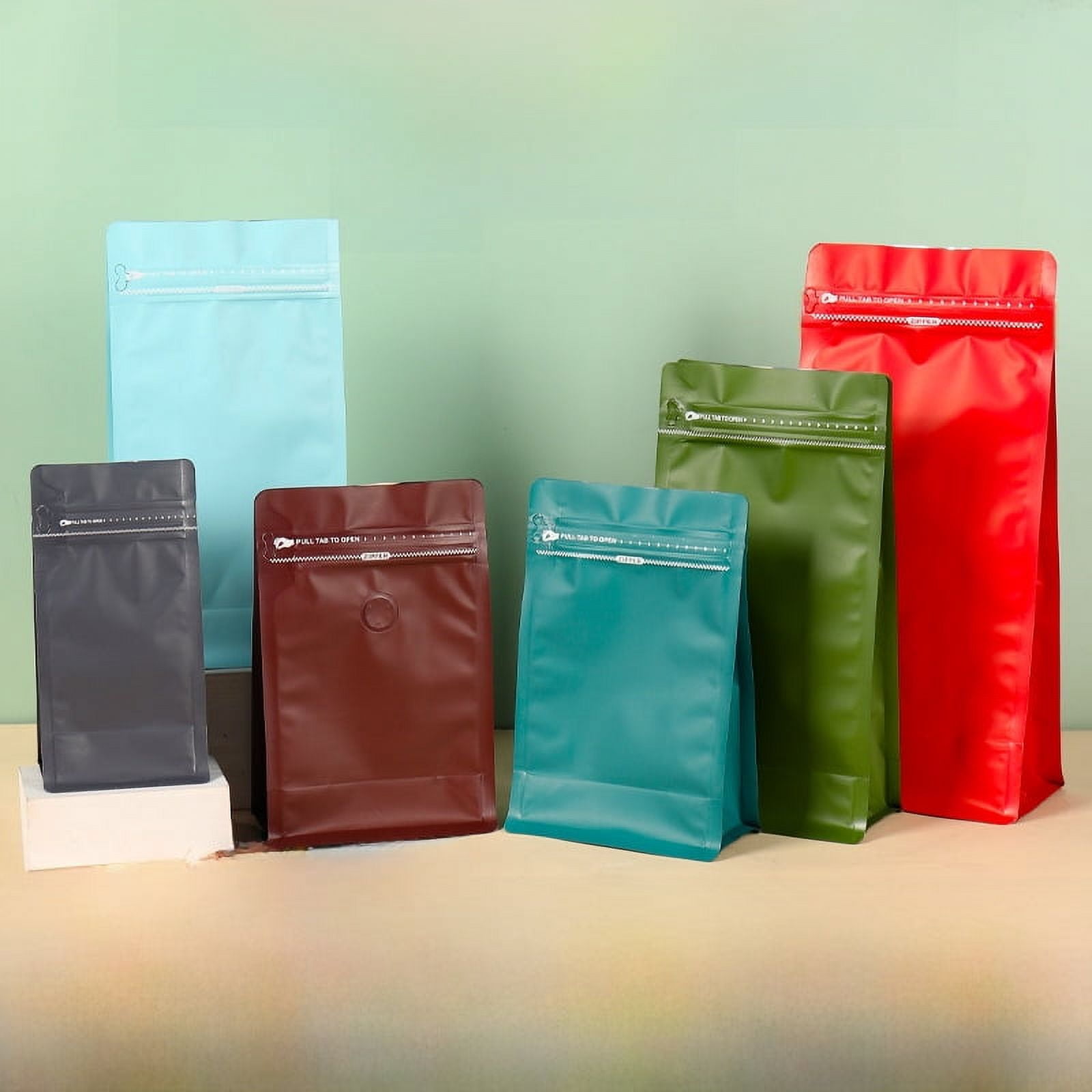 Coffee Bag Eight Side Sealed Coffee Bean Packaging Bag One-way Air ...