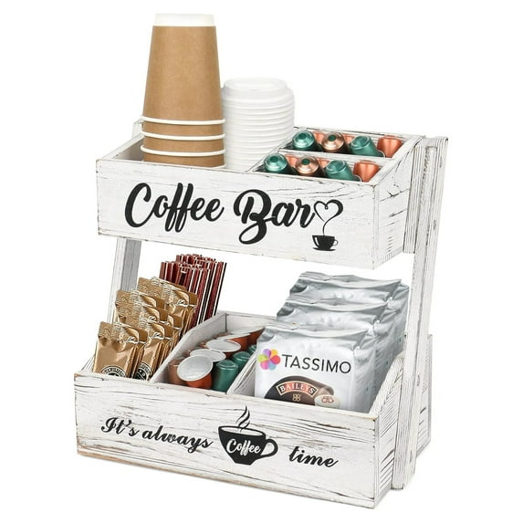Coffee Bar Accessories Organizer and Storage Countertop, Kitchen ...