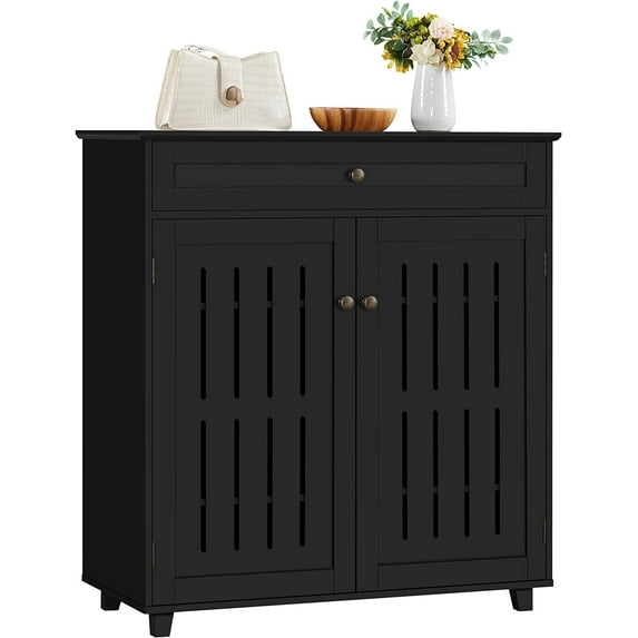 Coffee Bar Cabinet, Bathroom Cabinet with 1 Drawer & Adjustable Shelf ...