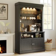 Better Homes & Gardens Juliet Kitchen Rounded Arch Cabinet, Light Honey ...