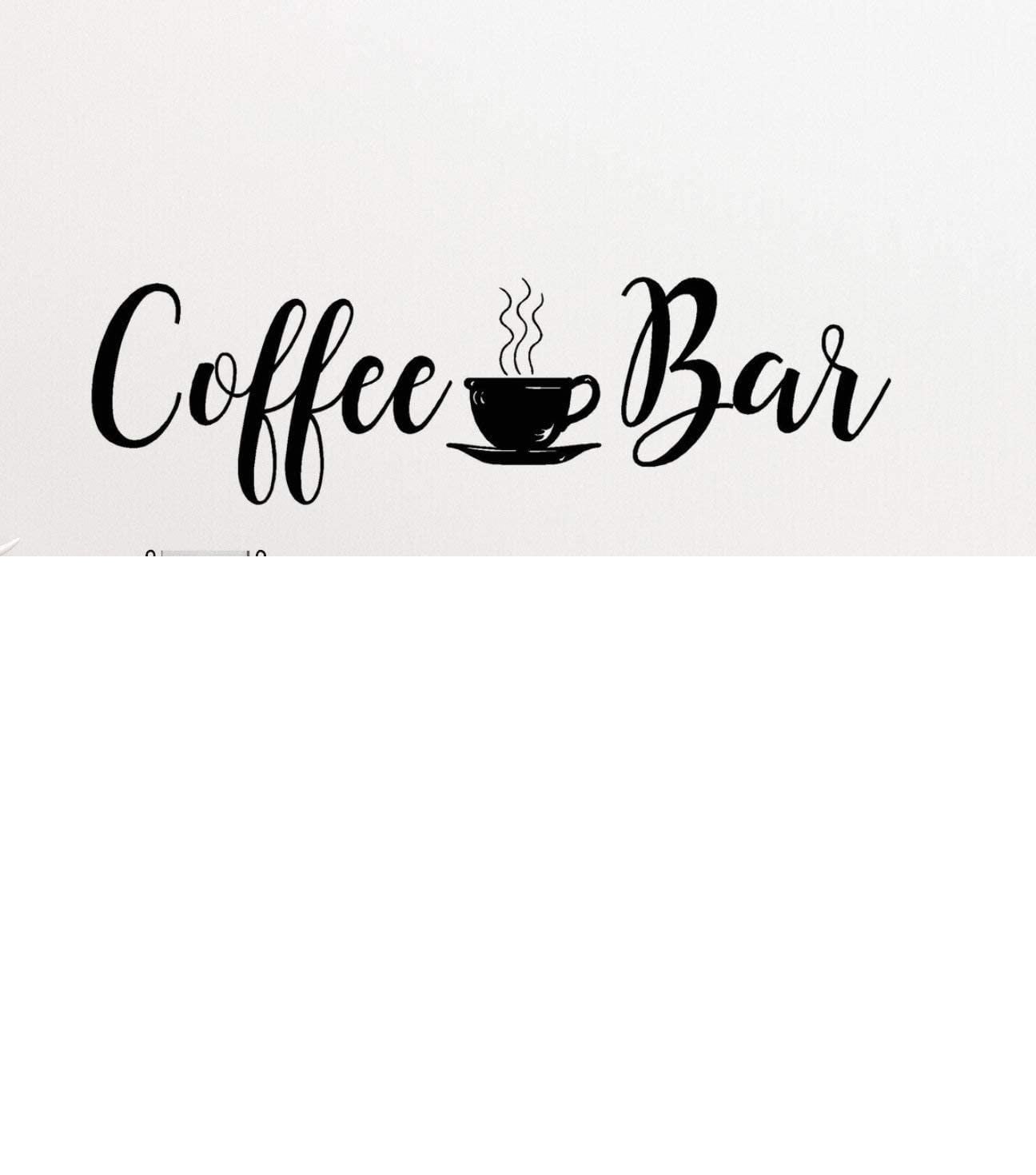 Coffee Bar Decal, Coffee Bar Wall Decal, Coffee Bar Vinyl Decal, Coffee ...