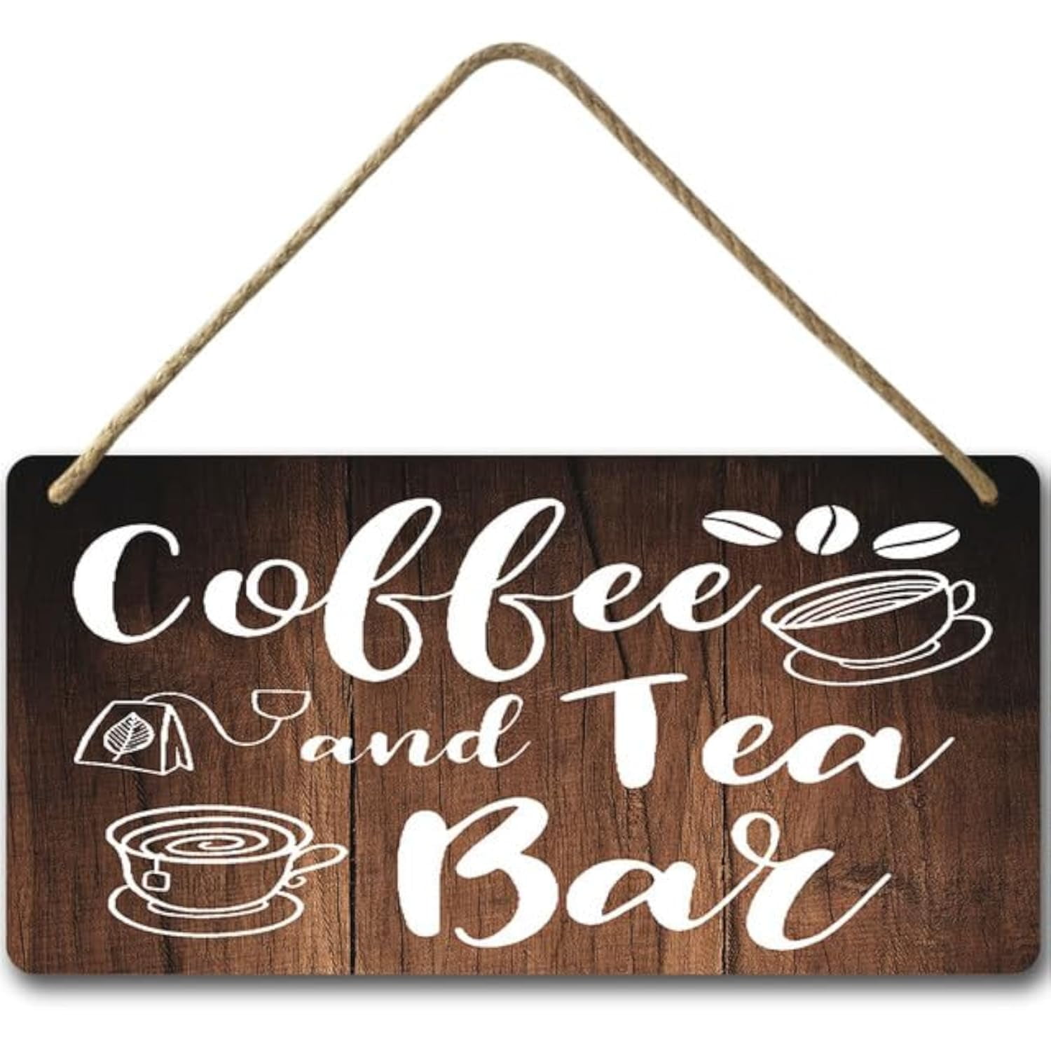 Coffee Bar Door Sign,Wooden Coffee Wall Hanging Sign,Coffee Signs Wall ...