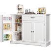Gymax Dining Room Sideboard Buffet with 2 Drawers, Kitchen Pantry ...