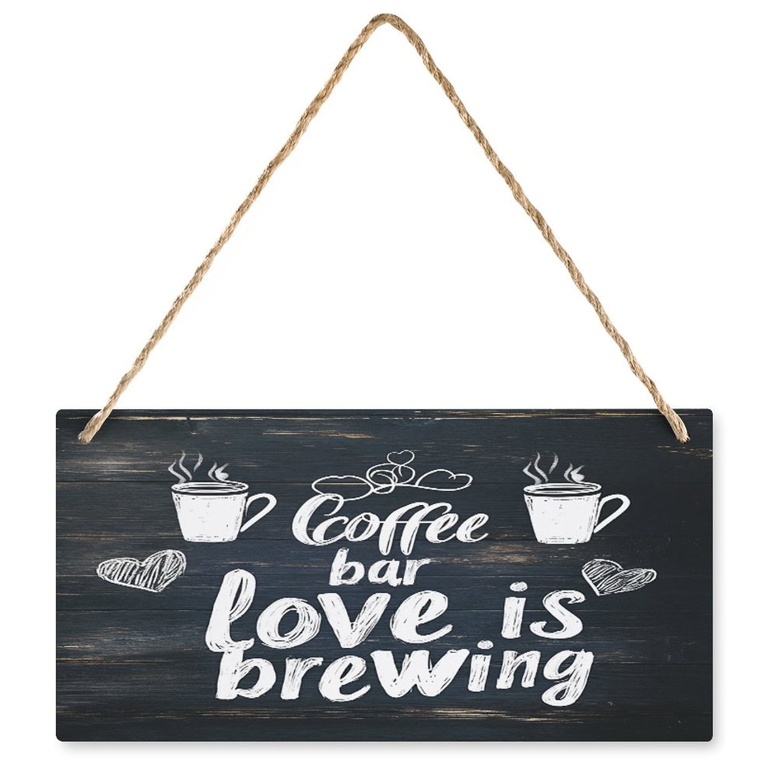 Coffee Bar Love Is Brewing Vintage Kitchen Coffee Sign, Funny Black ...