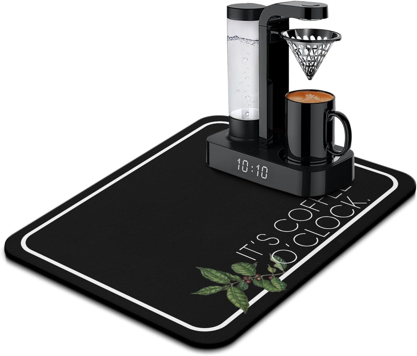 Coffee Bar Mat Rubber Dish Drying Mat For Kitchen Counter Coffee Mat ...