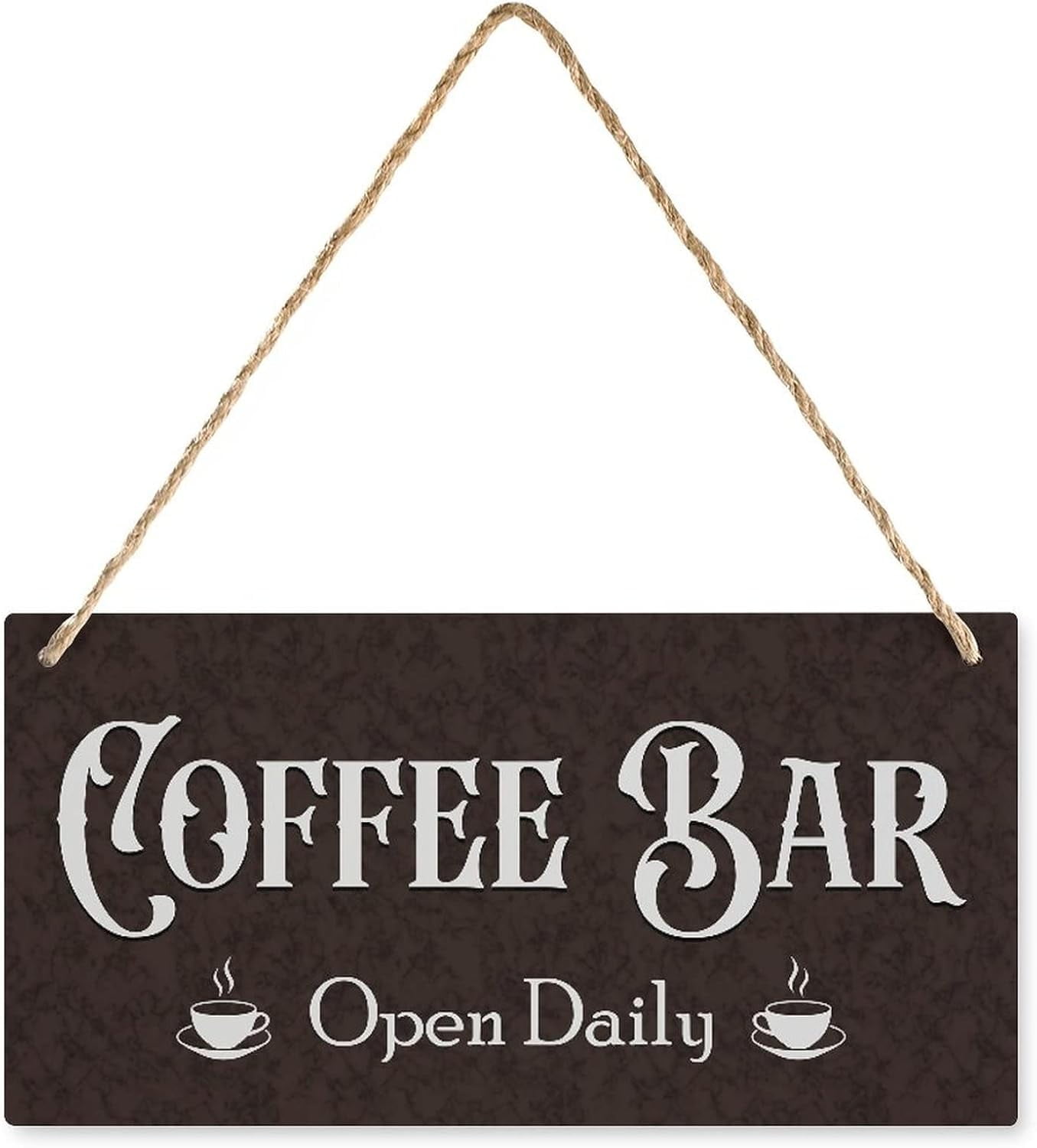 Coffee Bar Open Daily Wood Sign for Coffee Bar Kitchen Cafe Home Office ...