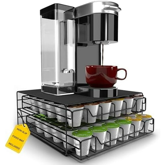 Coffee Bar Organizer for Countertop, K Cup Holder, K Cup Drawer ...