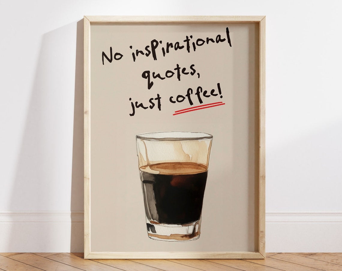 Coffee Bar Poster, Good Morning Coffee Poster, Coffee Lover Gift ...