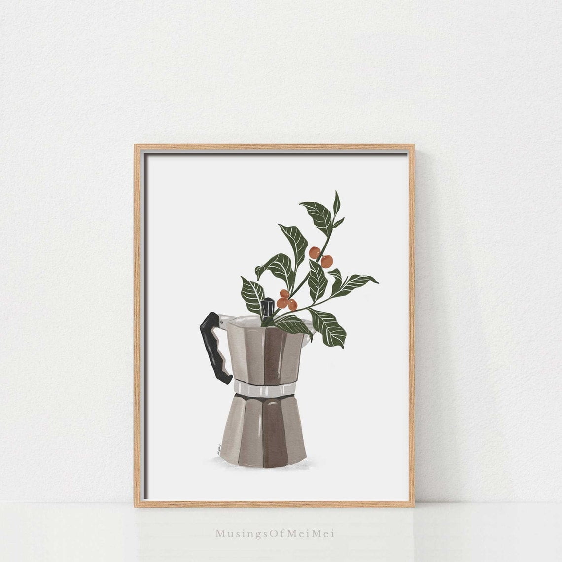 Coffee Bar Poster Moka Pot Postercoffee Art Wall Decor Poster ...