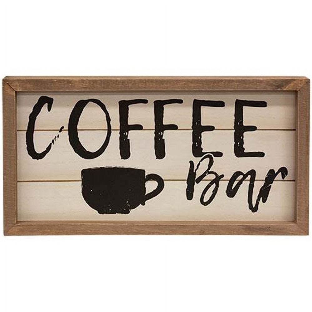 Coffee Bar Shiplap Look Framed Sign - Walmart.com