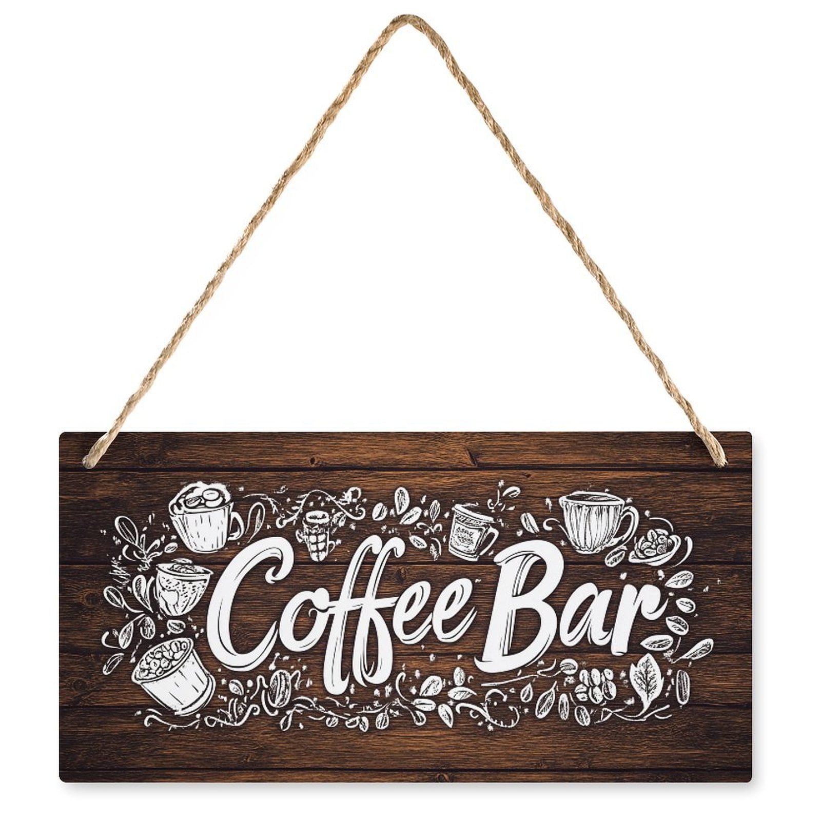 Coffee Bar Signs Decor - Wood Coffee Decor For Coffee Bar - Coffee Wall ...