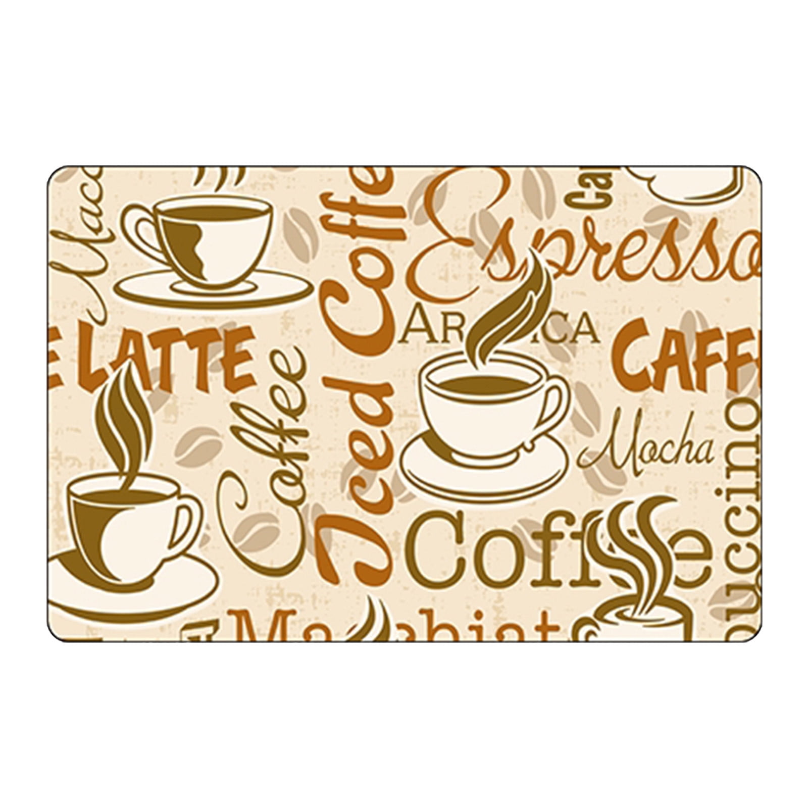 Coffee Bar mat Accessories for Countertop Absorbent Hide Stain Rubber ...