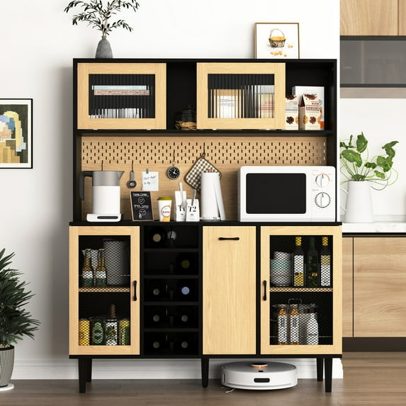Coffee Bar with Power Outlet | Spacious Storage for Snacks | Particle ...