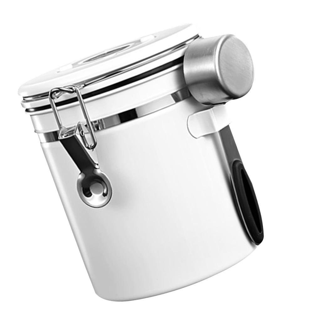 Coffee Bean Airtight Can Containers for Food Glass Candy Jar ...