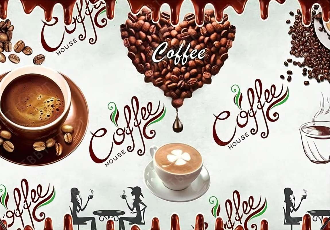 Coffee Bean Backdrop Photography Vintage Brown Wooden Board Leisure ...
