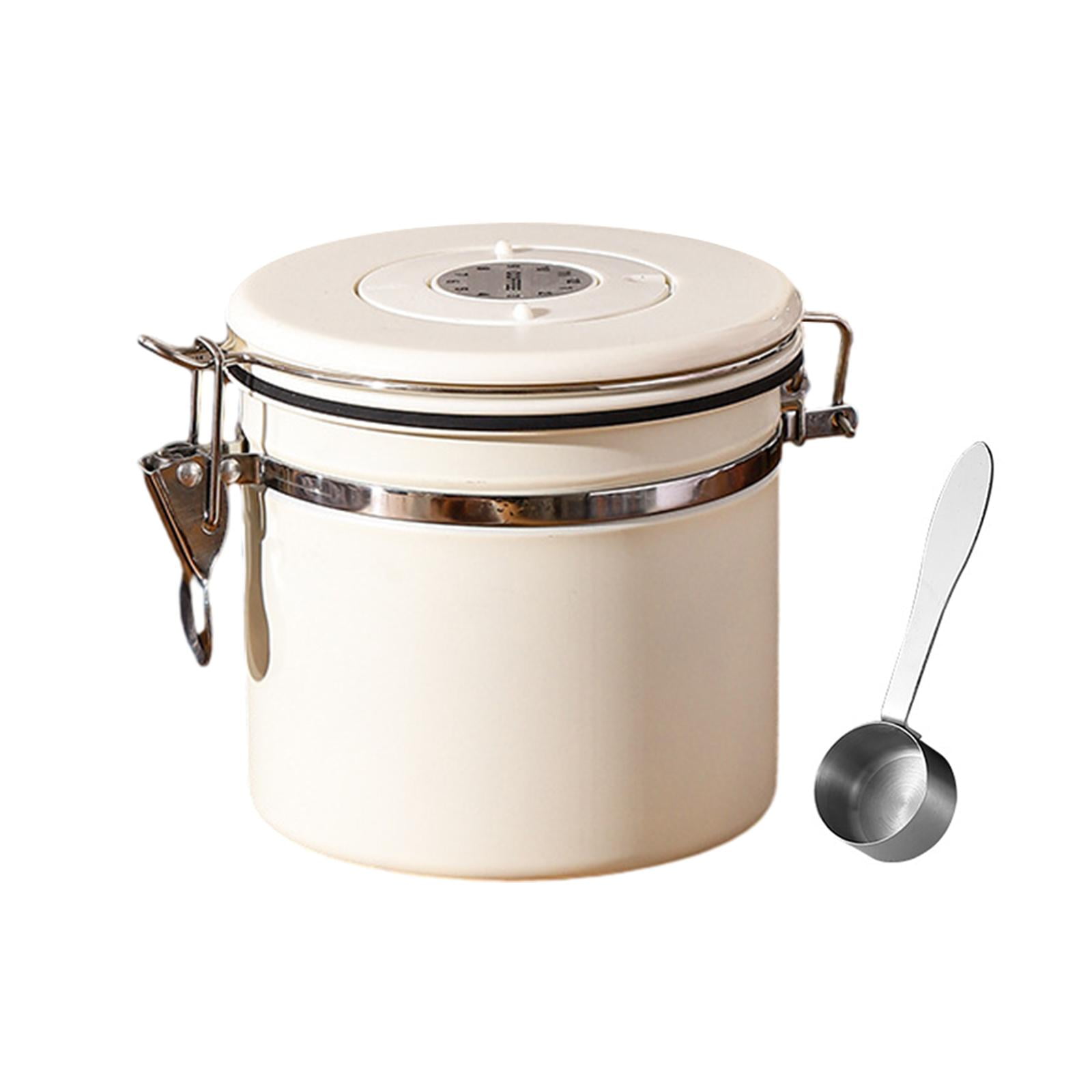 Coffee Bean Container Airtight Storage Tank and Spoon Kitchen Storage ...