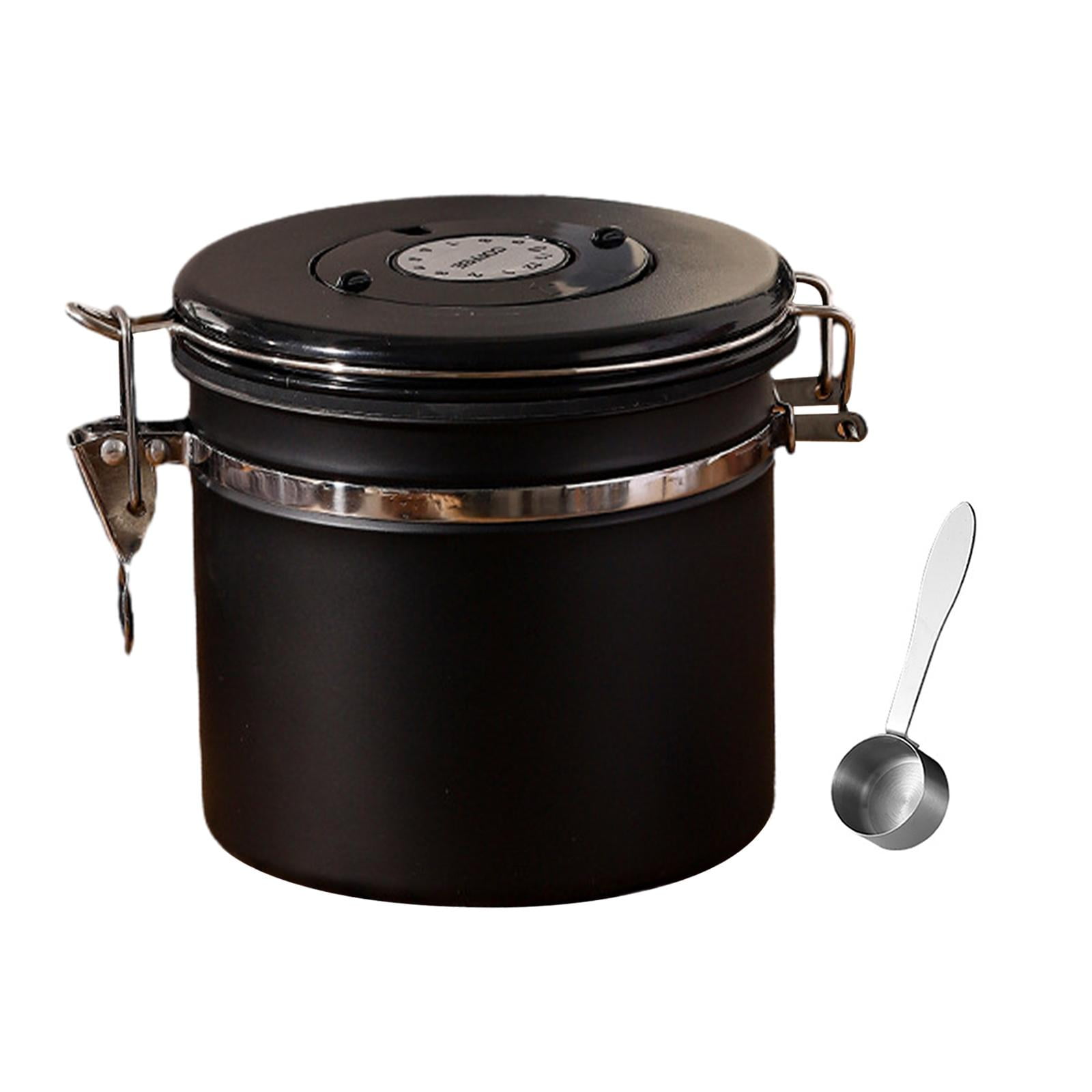Coffee Bean Container Airtight Storage Tank and Spoon Kitchen Storage ...