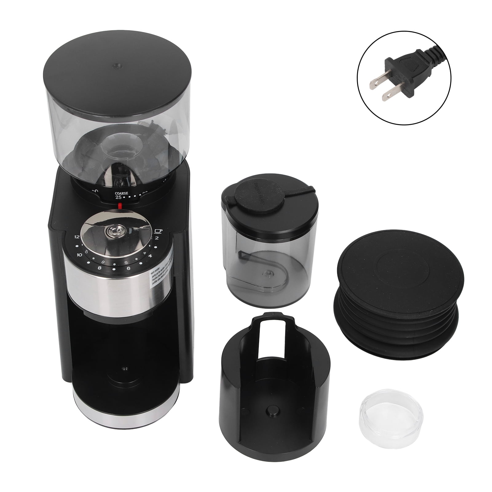 Coffee Bean Grinder, 2-12 Cups 150W Compact Electric Coffee Grinder ...